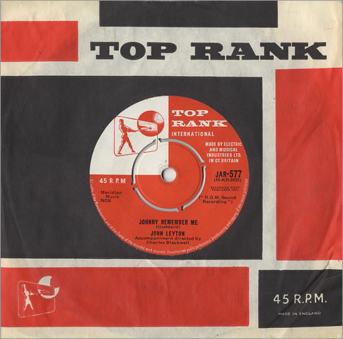 124. ‘Johnny Remember Me’, by John Leyton | The UK Number Ones Blog